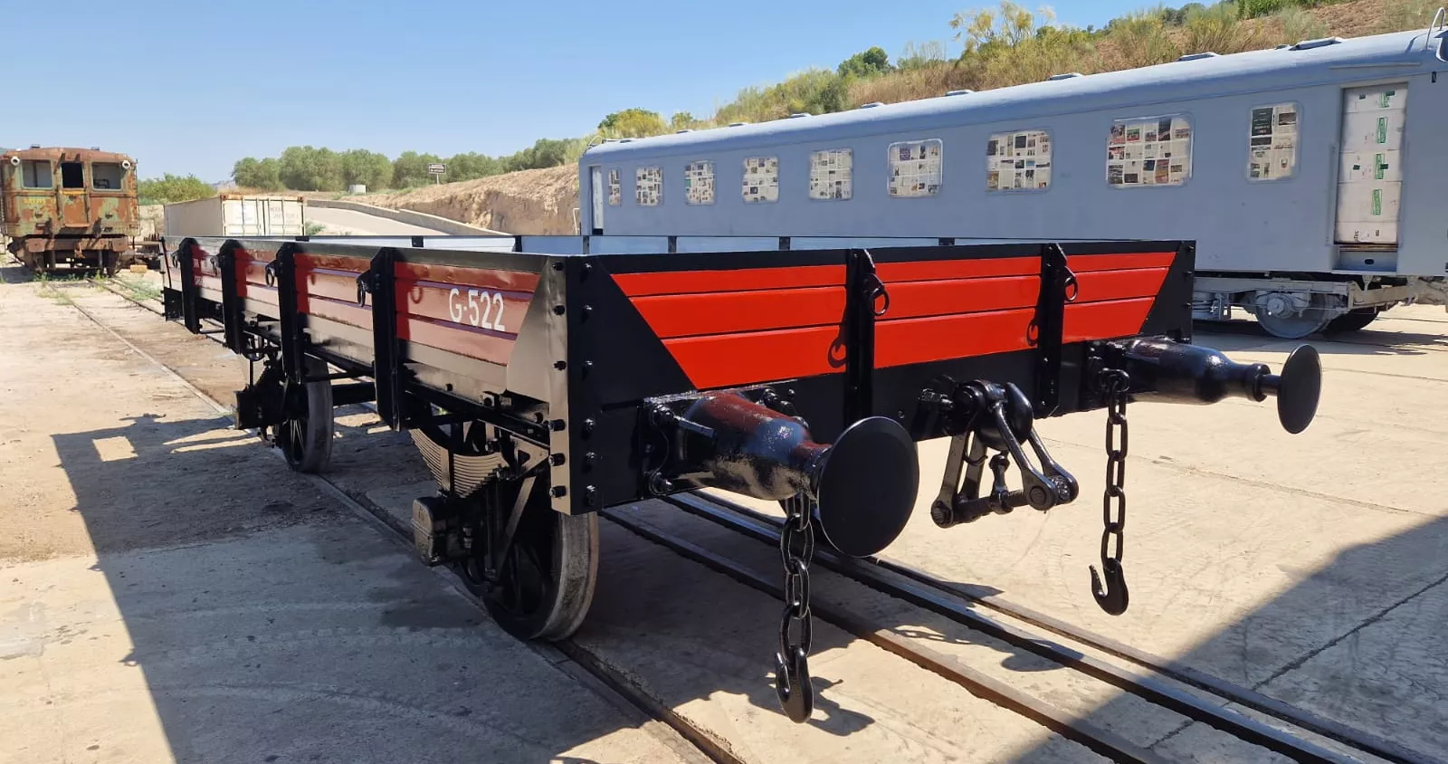 Railway Museum in Móra la Nova: Oldest broad-gauge Wagon in Spain ...